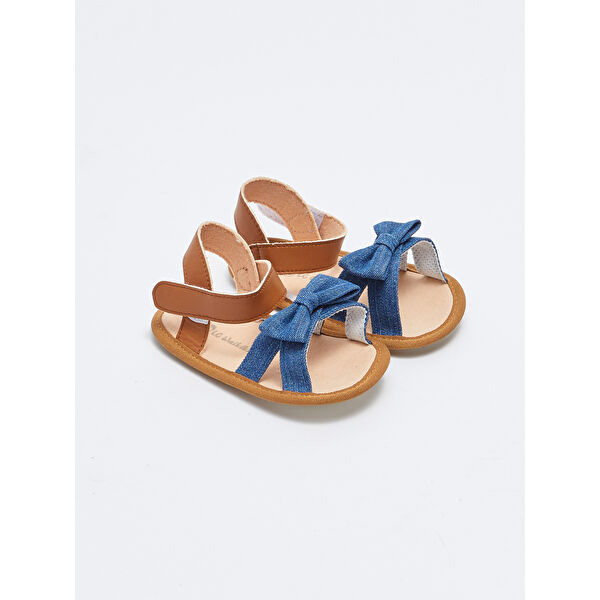 Cırt Cırtlı Fiyonk Detaylı Kız Bebek Yürüme Öncesi Sandalet ve Saç Bandı Cırt Cırtlı Fiyonk Detaylı Kız Bebek Yürüme Öncesi Sandalet ve Saç Bandı