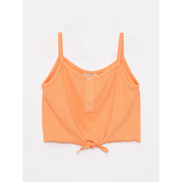 Kare Yaka Basic Askılı Kız Çocuk Atlet