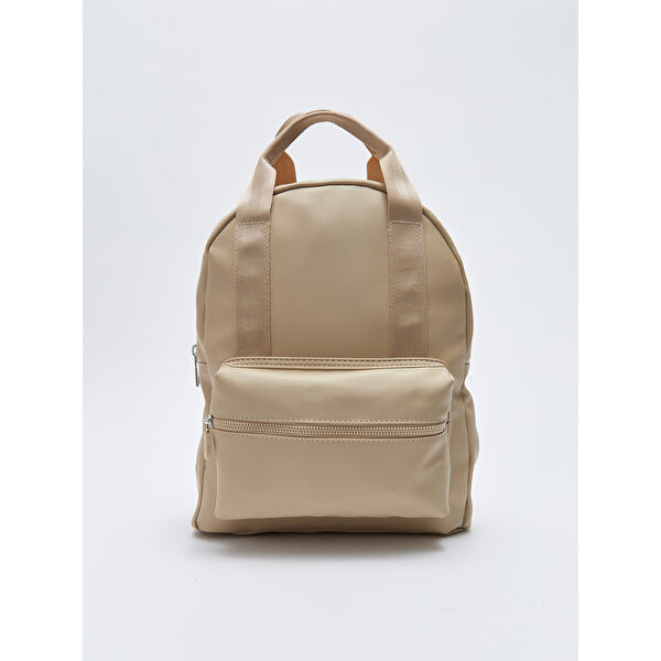 Deri Görünümlü Kadın Sırt Çantası