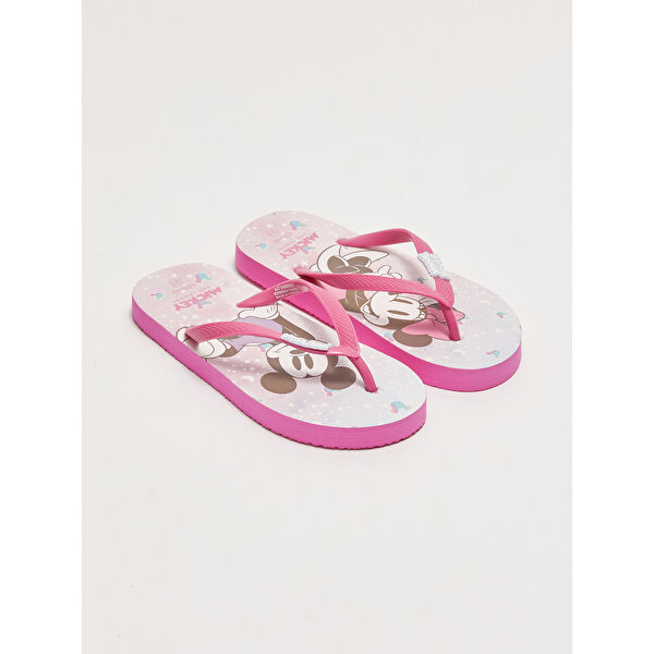 Minnie Mouse Lisanslı Parmak Arası Kız Çocuk Plaj Terliği