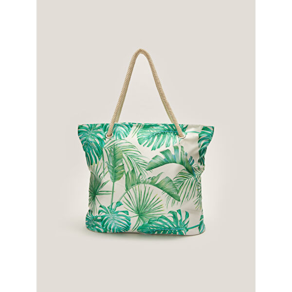 Baskılı Kadın Plaj Çantası