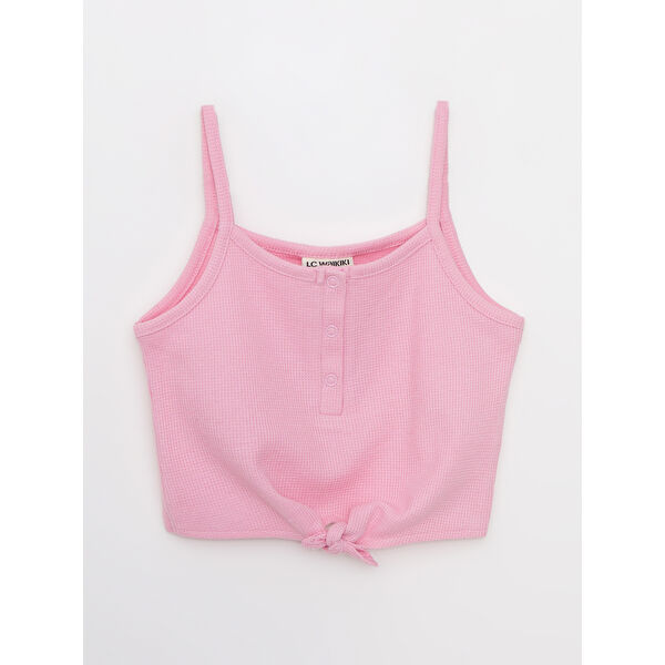 Kare Yaka Basic Askılı Kız Çocuk Atlet