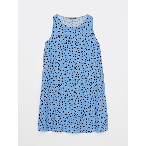 LCW CLASSIC Bisiklet Yaka Desenli Kolsuz A Kesim Viskon Kadın Elbise LCW CLASSIC Bisiklet Yaka Desenli Kolsuz A Kesim Viskon Kadın Elbise