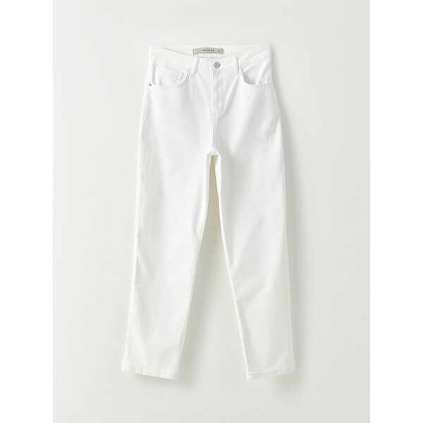 LCW CLASSIC Skinny Fit Düz Cep Detaylı Kadın Rodeo Jean Pantolon