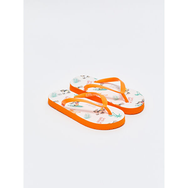 Nostaljik Maymun Baskılı Parmak Arası Erkek Çocuk Plaj Terliği