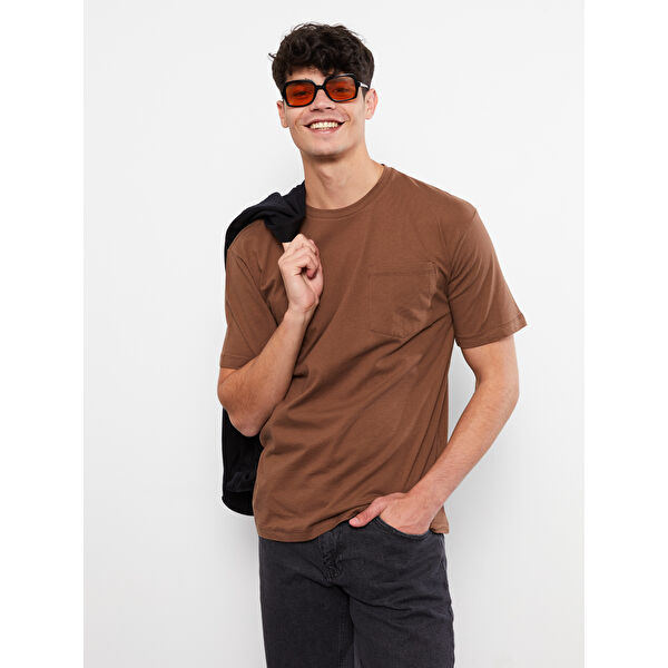 Bisiklet Yaka Kısa Kollu Basic Penye Erkek Tişört