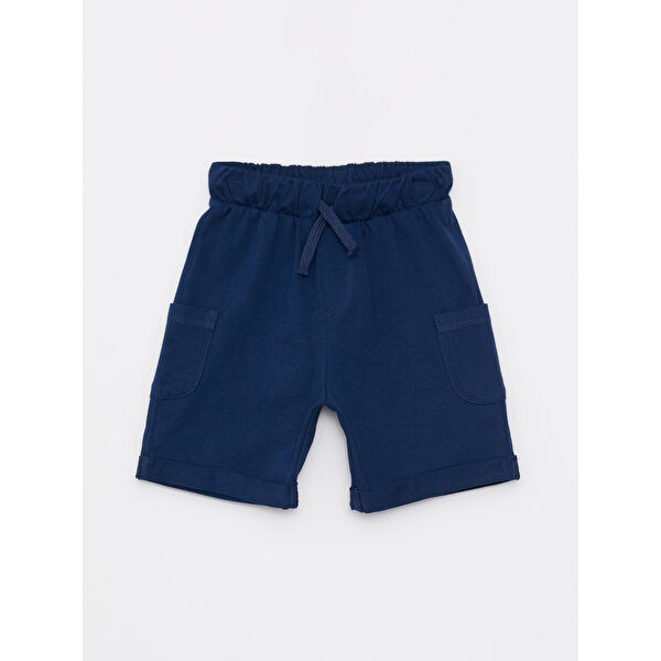 Beli Lastikli Basic Pamuklu Erkek Bebek Şort Beli Lastikli Basic Pamuklu Erkek Bebek Şort