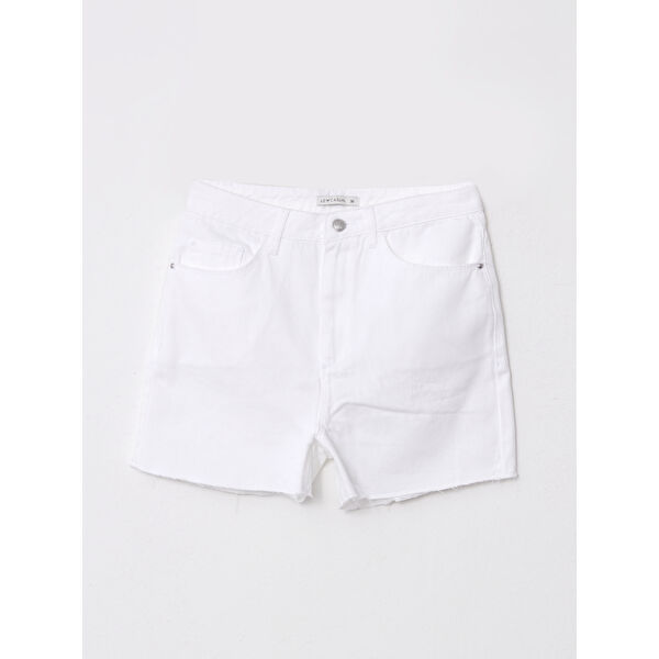 LCW CASUAL Standart Fit Düz Cep Detaylı Gabardin Kadın Şort