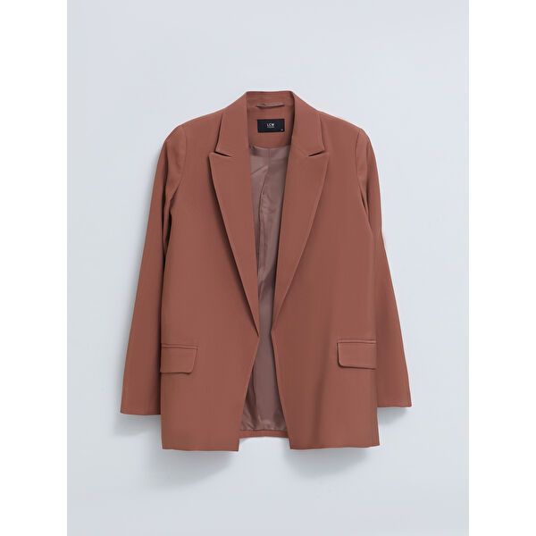 LCW VISION Düz Uzun Kollu Gabardin Kadın Blazer Ceket