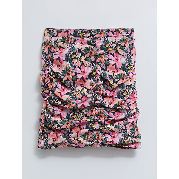 LCW LIMITED Beli Fermuarlı Çiçekli Kadın Etek LCW LIMITED Beli Fermuarlı Çiçekli Kadın Etek