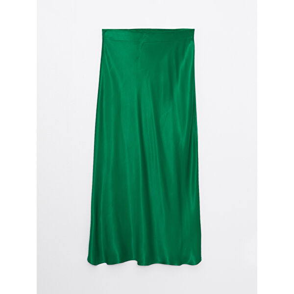 LCW CLASSIC Standart Fit Düz A Kesim Saten Kadın Etek LCW CLASSIC Standart Fit Düz A Kesim Saten Kadın Etek