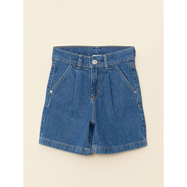 LCW GREEN Basic Kız Çocuk Jean Şort