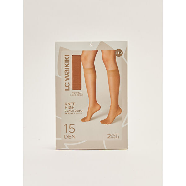 LCW DREAM 15 Denye Düz Kadın Diz Altı Çorap