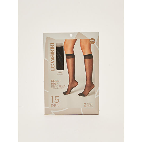 LCW DREAM 15 Denye Düz Kadın Diz Altı Çorap