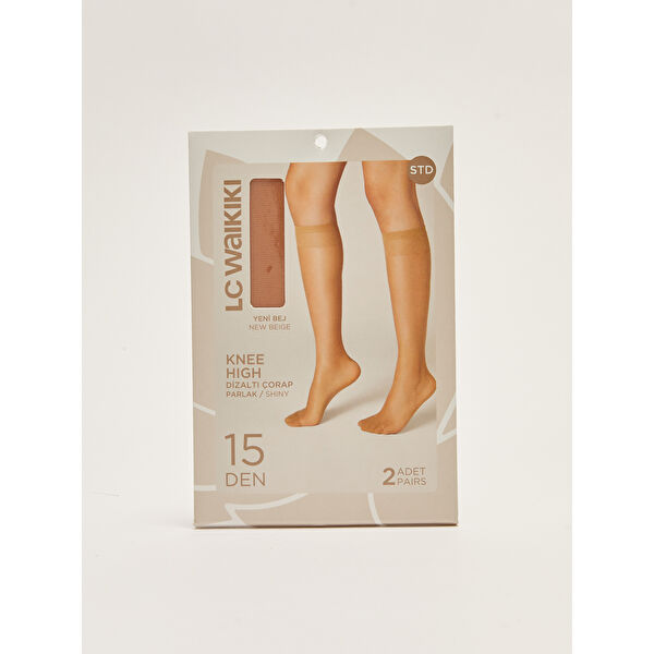 LCW DREAM 15 Denye Düz Kadın Diz Altı Çorap