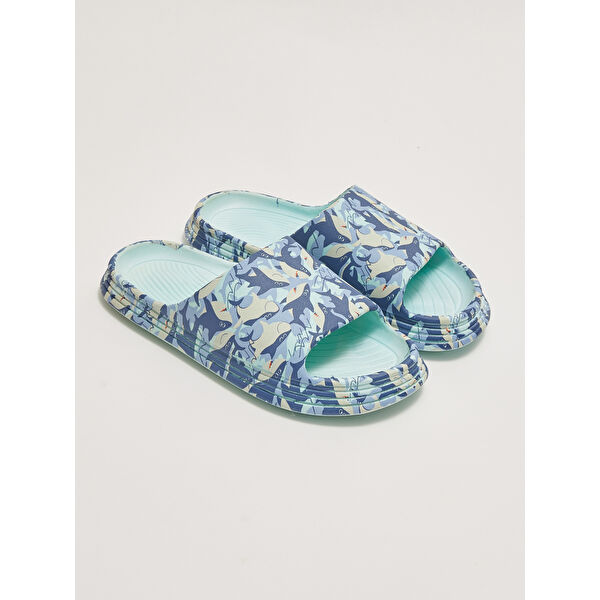 Baskılı Tek Bantlı Erkek Çocuk Terlik