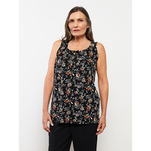 LCW GRACE Bağlamalı Yaka Desenli Kadın Atlet