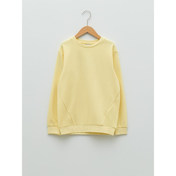Bisiklet Yaka Basic Uzun Kollu Erkek Çocuk Sweatshirt