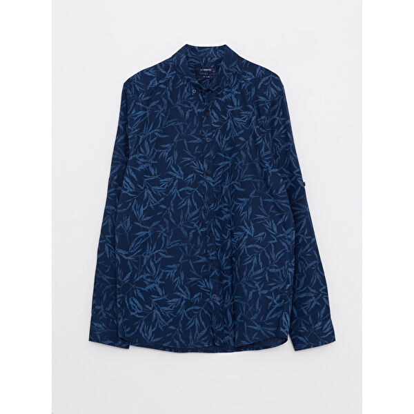 LCW CLASSIC Regular Fit Uzun Kollu Desenli Poplin Erkek Gömlek LCW CLASSIC Regular Fit Uzun Kollu Desenli Poplin Erkek Gömlek