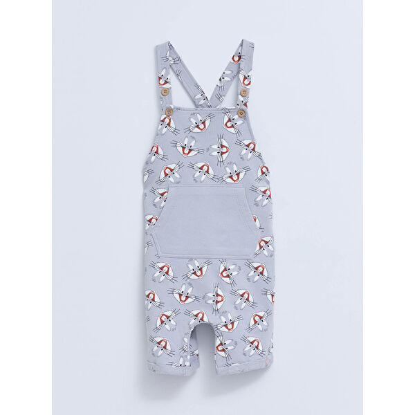 Bugs Bunny Baskılı Erkek Bebek Salopet