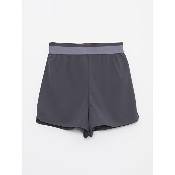 LCW ACTIVE Beli Lastikli Düz Kadın Spor Şort