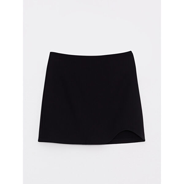 LCW CASUAL Beli Fermuarlı Düz Kadın Kalem Etek