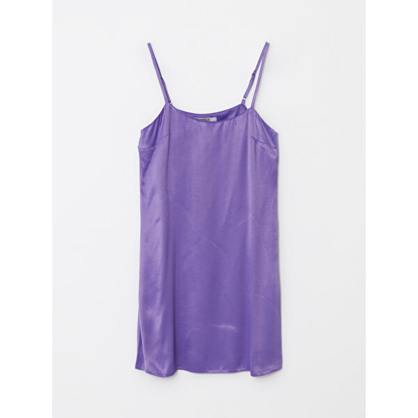 XSIDE U Yaka Düz Askılı Saten Kadın Elbise XSIDE U Yaka Düz Askılı Saten Kadın Elbise