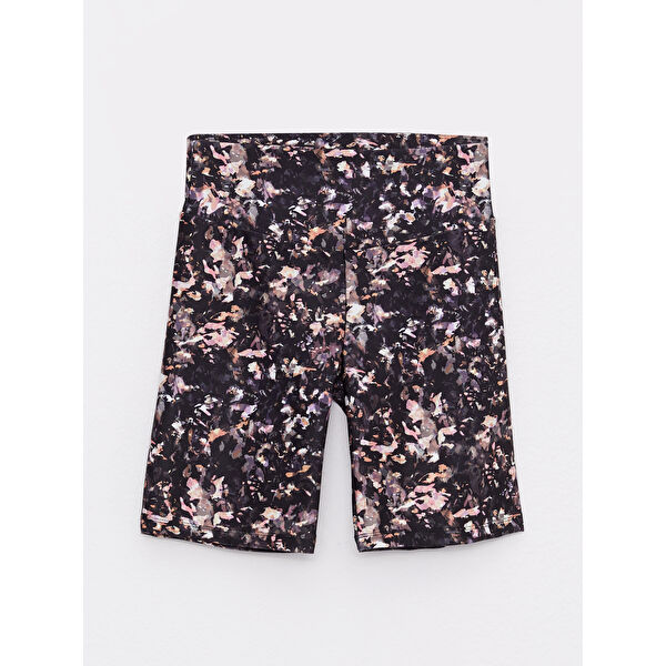 LCW ACTIVE Beli Lastikli Desenli Kadın Spor Tayt