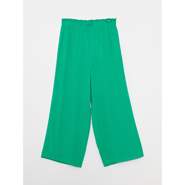 Beli Lastikli Basic Geniş Paça Viskon Kız Çocuk Pantolon Beli Lastikli Basic Geniş Paça Viskon Kız Çocuk Pantolon