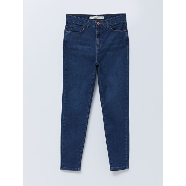 LCW BASIC Skinny Fit Cep Detaylı Kadın Rodeo Jean Pantolon