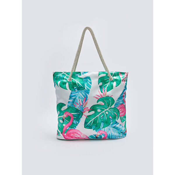 Baskılı Kadın Plaj Çantası