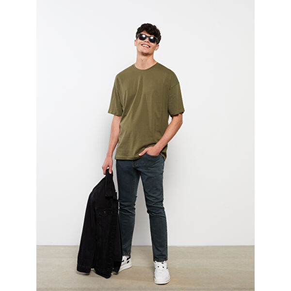 LCW CASUAL Bisiklet Yaka Kısa Kollu Basic Penye Erkek Tişört