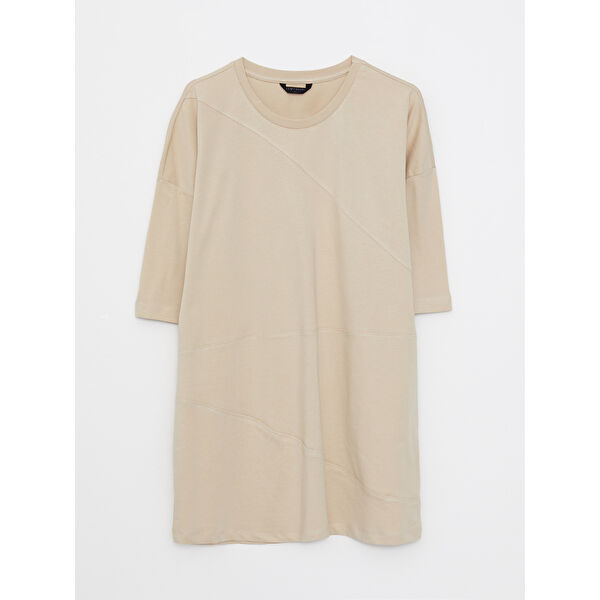 LCW CASUAL Oversize Bisiklet Yaka Kısa Kollu Penye Erkek Tişört