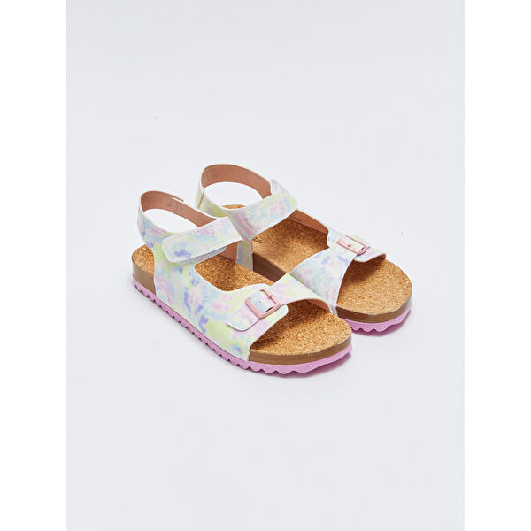 Tek Bantlı Cırt Cırtlı Kız Çocuk Sandalet