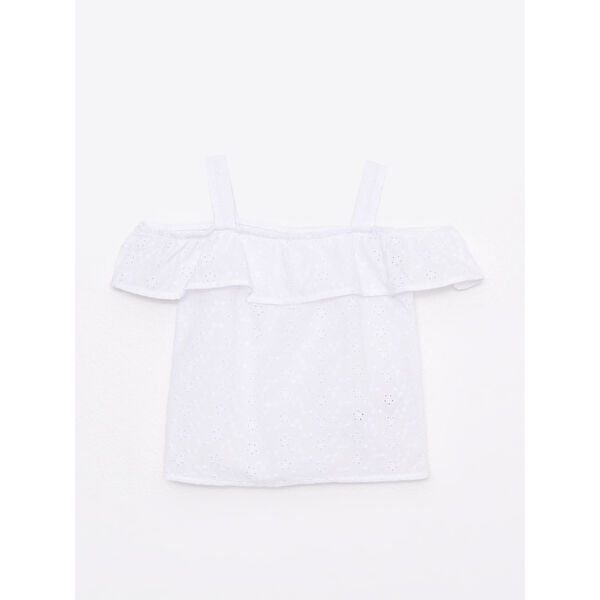 Kare Yaka Askılı Kız Bebek Poplin Bluz Kare Yaka Askılı Kız Bebek Poplin Bluz