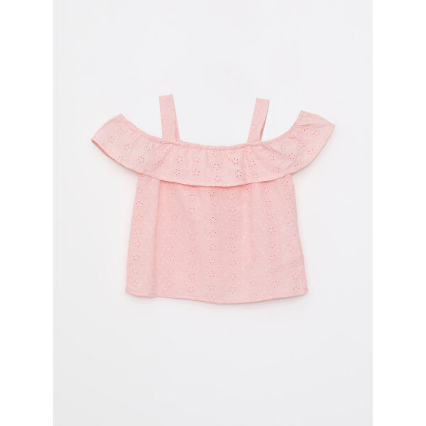 Kare Yaka Askılı Kız Bebek Poplin Bluz Kare Yaka Askılı Kız Bebek Poplin Bluz