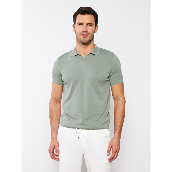 LCW BASIC Polo Yaka Kısa Kollu Erkek Triko Kazak LCW BASIC Polo Yaka Kısa Kollu Erkek Triko Kazak