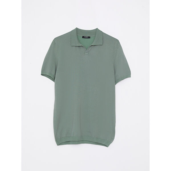 LCW BASIC Polo Yaka Kısa Kollu Erkek Triko Kazak