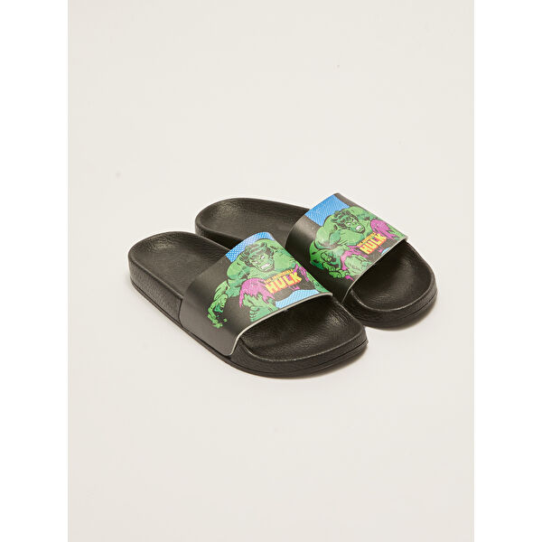 Hulk Baskılı Tek Bantlı Erkek Çocuk Terlik Hulk Baskılı Tek Bantlı Erkek Çocuk Terlik