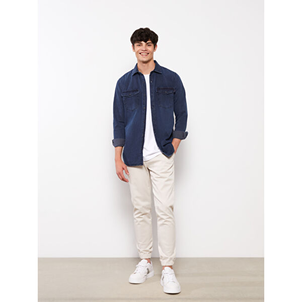 Slim Fit Gabardin Erkek Jogger Pantolon