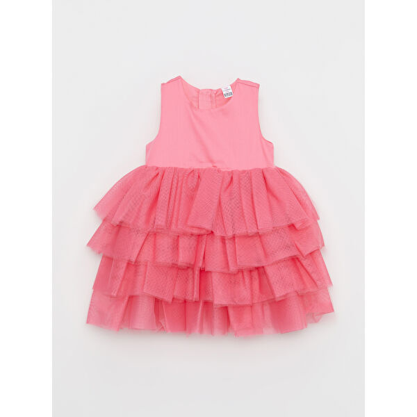 Bisiklet Yaka Basic Kız Bebek Abiye Bisiklet Yaka Basic Kız Bebek Abiye