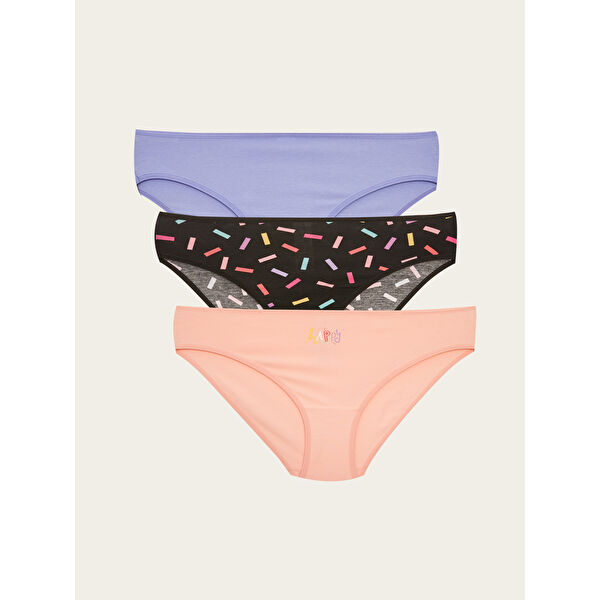 LCW DREAM Desenli Bikini Külot 3'lü Paket