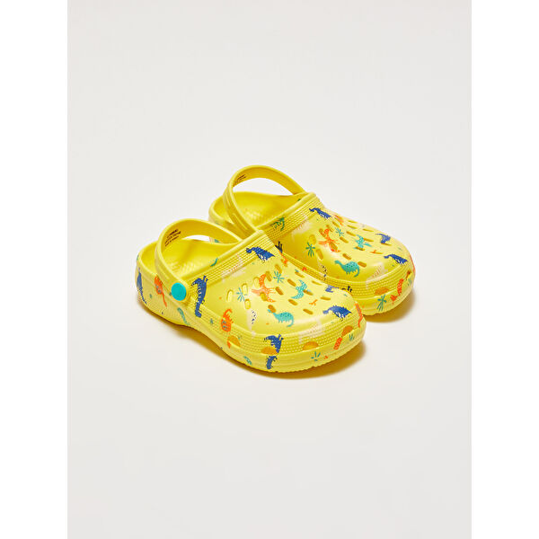 Dinozor Baskılı Delik Detaylı Erkek Çocuk Sandalet