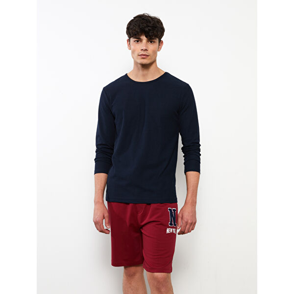 Slim Fit Erkek Pijama Alt Şort Slim Fit Erkek Pijama Alt Şort