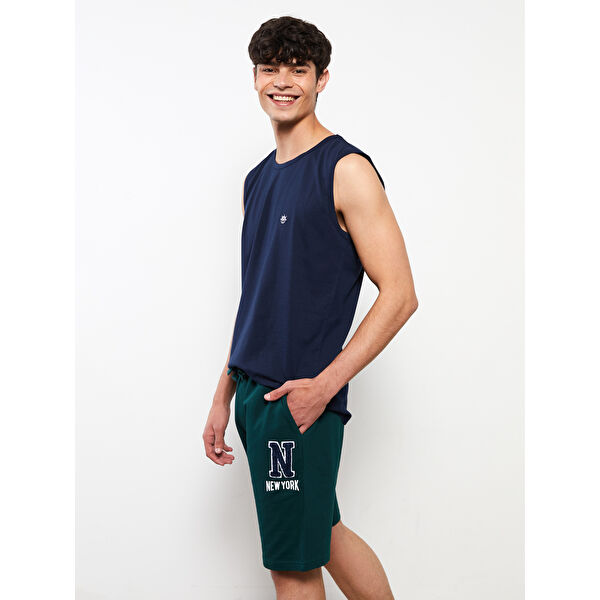 Slim Fit Erkek Pijama Alt Şort Slim Fit Erkek Pijama Alt Şort