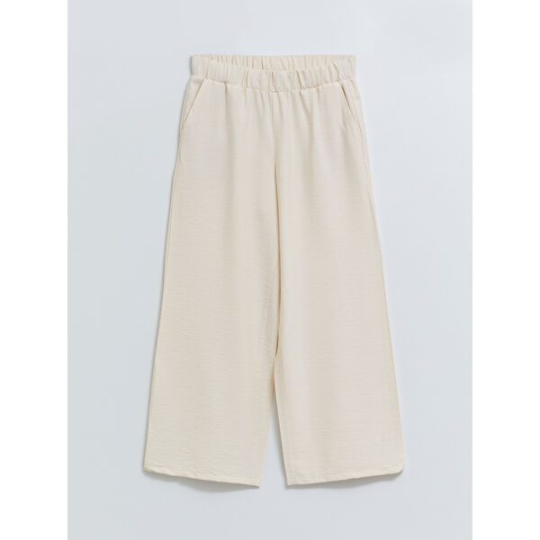 MODEST Beli Lastikli Düz Cep Detaylı Geniş Paça Kadın Palazzo Pantolon MODEST Beli Lastikli Düz Cep Detaylı Geniş Paça Kadın Palazzo Pantolon