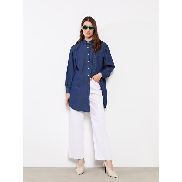 MODEST Standart Fit Düz Cep Detaylı Kadın Rodeo Jean Pantolon MODEST Standart Fit Düz Cep Detaylı Kadın Rodeo Jean Pantolon