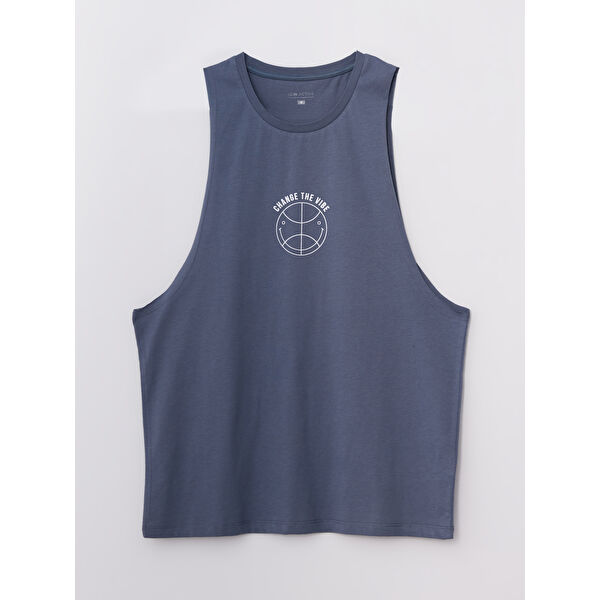 LCW SPORTS Bisiklet Yaka Kolsuz Baskılı Erkek Atlet