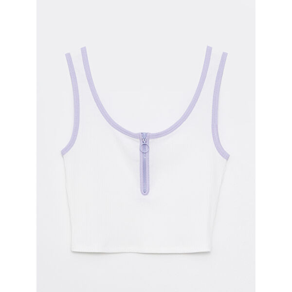 LCW CASUAL U Yaka Düz Crop Kadın Atlet