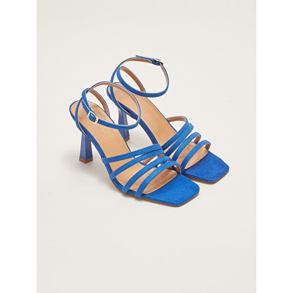 İnce Bant Detaylı Kadın Topuklu Ayakkabı İnce Bant Detaylı Kadın Topuklu Ayakkabı